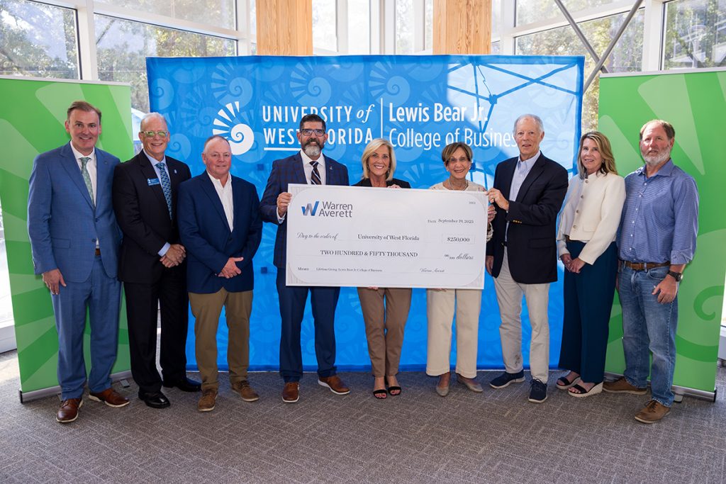 UWF recognizes decades of giving from Warren Averett - University of ...